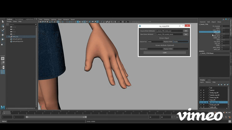 Maya Tool: Copy Set Driven Key – NAZMI YAZICI – SENIOR RIGGING TD
